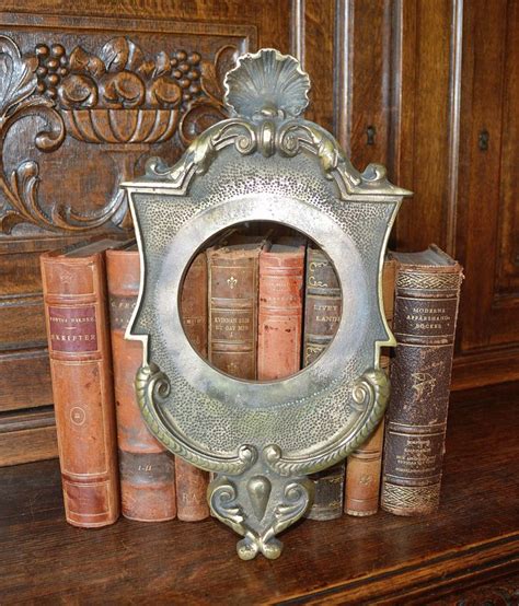 Antique Large French Brass Clock Face Frame Ornate Support Etsy