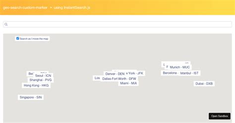 Algolia Geosearch Codesandbox