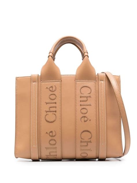 Chloé Woody tote bag Neutrals Bags Tote Fashion handbags