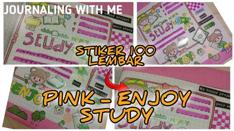 Journaling Tema Enjoy The Study Lucu Banget Asmr Journal Youtube