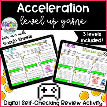 Acceleration Problems Digital Activity By Brower Power Science TPT