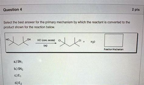 solved question 4 2 pts select ihe best answer for the primary