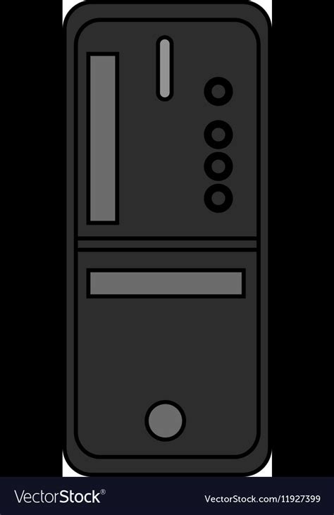 Isolated Cpu Device Design Royalty Free Vector Image
