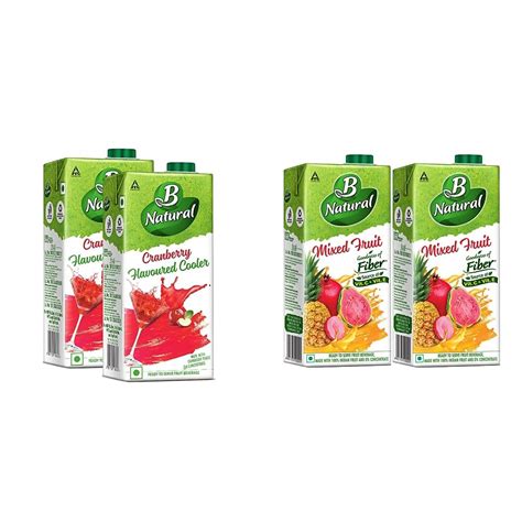 B Natural Cranberry Flavoured Cooler Pack Of B Natural Mixed Fruit Goodness Of Fiber Rich
