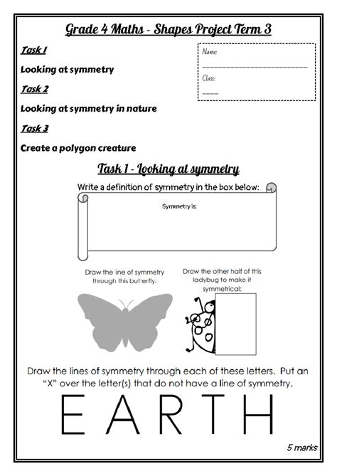 Grade 4 Project Term 3 Summary Urban Planning And Design Grade 4 Maths Shapes Project Term