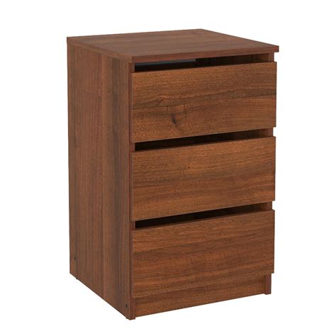 ᐉ Тумба приліжкова Компаніт ПКТ 11 3 висувних ящика 40х40х64 см Горіх екко • Краща ціна в Києві