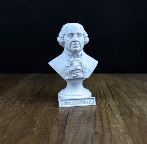 John Adams Bust Founding Father Sculpture Second President Of The