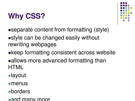 css formatting webpages ppt download