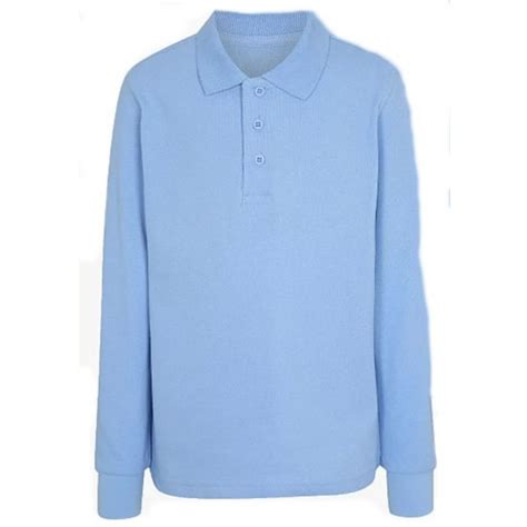 Tricou Polo Scoala Maneca Lunga Baiat Bleu George 5069338