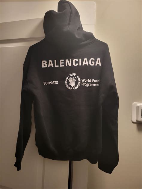 Balenciaga Balenciaga Wfp World Food Program Black Hoodie Grailed