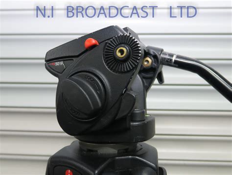 Manfrotto 501hdv Tripod Head With Manfrotto 2 Stage Lens And Case N I