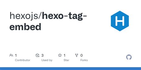 GitHub Hexojs Hexo Tag Embed