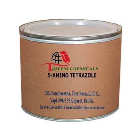 Solid 5 Amino Tetrazole Packaging Type Drum Triveni Chemicals Id