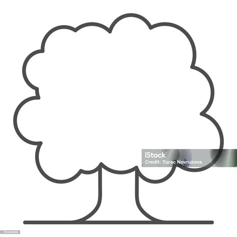 大樹細線圖示在白色上隔離的木材向量插圖落葉樹輪廓風格設計專為網頁和應用而設計向量圖形及更多圖示圖片 圖示 樹 10號 Istock