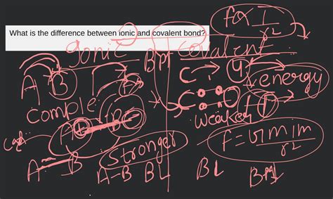 What Is The Difference Between Ionic And Covalent Bond Filo
