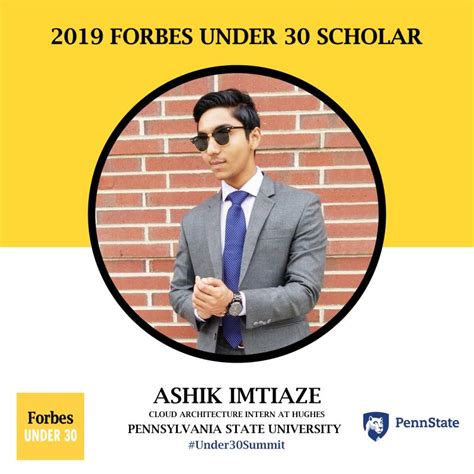Ashik Imtiaze Cism On Linkedin Forbes30under30 Under30summit Forbes30under30scholar Pennstate