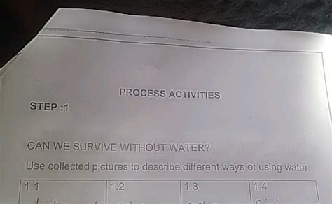Process Activitiesstep Can We Survive Studyx