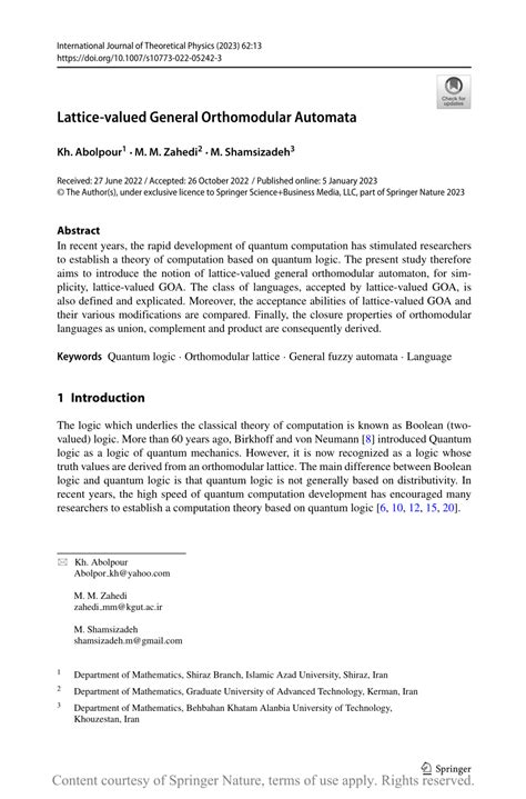 Lattice Valued General Orthomodular Automata Request Pdf