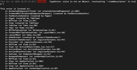 Typeerror Style Is Not An Object Evaluating Viewdescriptor In