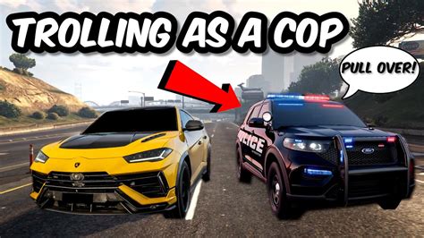 CROOKED COP TROLLING IN GTA 5 RP YouTube
