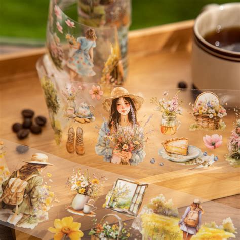 Wei ม้วน 2 ม 60 มม [ชุดปาร์ตี้แคมป์ปิ้ง] Aesthetics Journal Masking Tape เทป Washi กันน้ํา