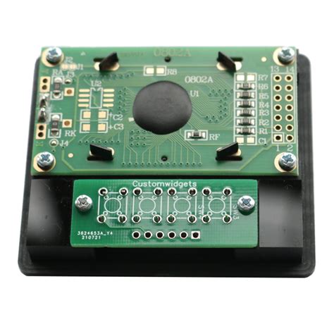 0802a Lcd Button Panel Bezel With 4 Buttons And Green Or Blue Lcd