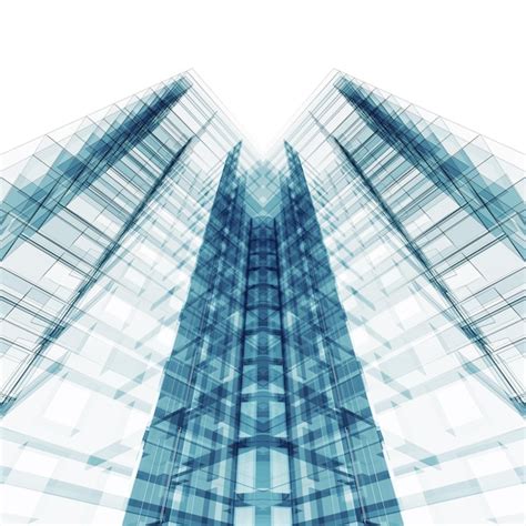 premium photo architecture concept project white isolated 3d rendering