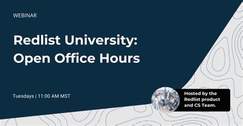 Redlist On Linkedin Redlist University Open Office Hours Redlist
