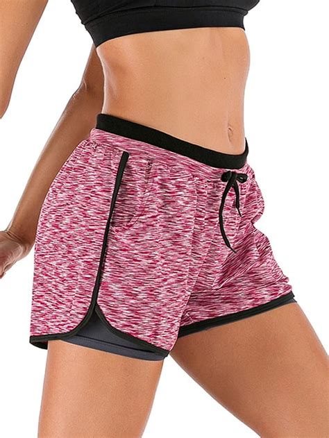 Youloveit Womens Yoga Shorts 2 In 1 Sports Yoga Shorts Double Layer