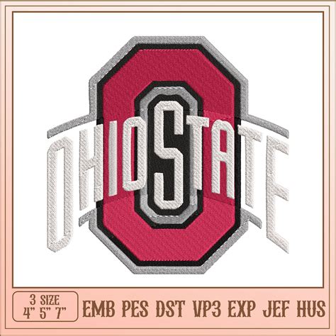 Ohio State Embroidery Design Svg Files For Cricut