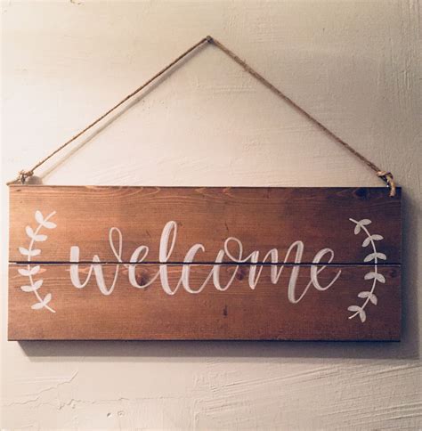 Rustic Welcome Sign