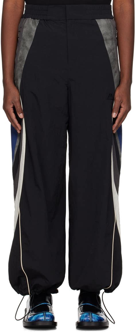 ADER Error Gray Paneled Track Pants ADER Error