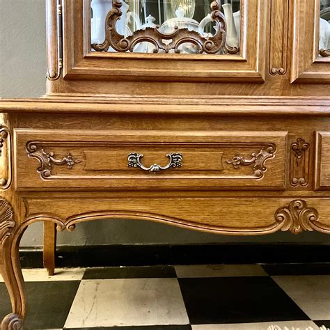 Antique French Oak Display Unit Delos Antiques