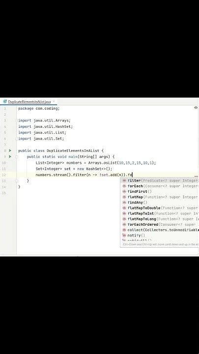 Duplicate Element In An Array Coding For Beginners Shorts Java Code Interviewquestions