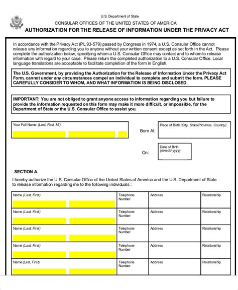 Sample Privacy Act Statement At Vanjayceonblog Blog