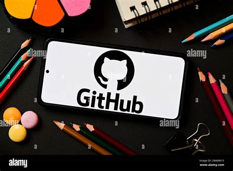 Poland 17th Dec 2022 In This Photo Illustration A Github Logo Seen Displayed On A Smartphone