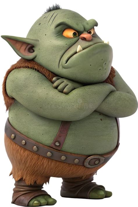 Cute Ogres Clipart For Whimsical Character Designs Stock Image