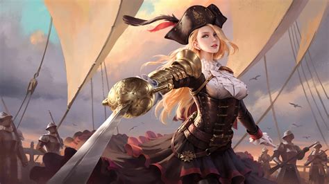 Anime Pirate Girl Wallpaper