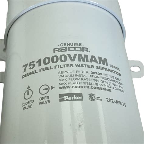 751000vmam Genuine Parker Racor Double Turbine Fuel Filter Water Separ