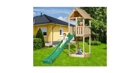 Aire de jeu pour enfant avec toboggan et bac à sable Tabaluga Weka