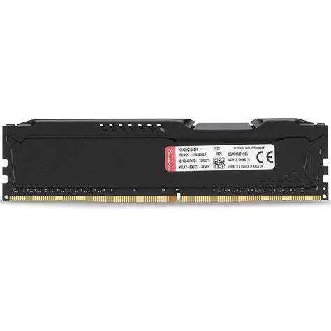 Memoria Ram Ddr4 Kingston Hyperx Fury 2666mhz 4gb Pc4 21300 Negra Hx426c15fb 4