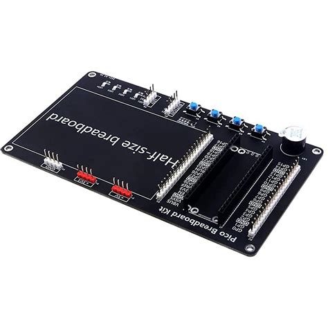 Pico Breakout Breadboard Kit With Led Lights Buttons Buzzer For