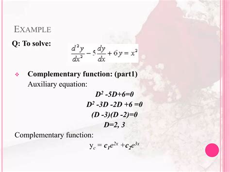 Application Of Higher Order Differential Equations Pptx
