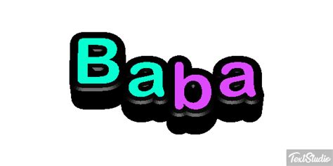 Baba Nombre Diseños De Logotipos  Animados