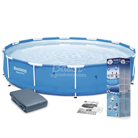 Basen ogrodowy stelażowy z pokrywą 305 x 76 cm 2w1 Bestway 56677 ...