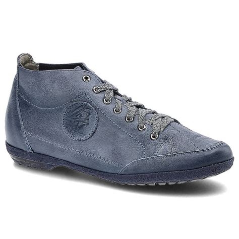 Granatowe Botki Maciejka Wygodne Buty Damskie MACIEJKA Moda Sklep EMPIK