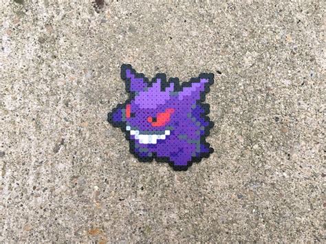 Gastly Haunter Gengar Mega Gengar Pokemon Perler Bead Fuse Bead 8bit