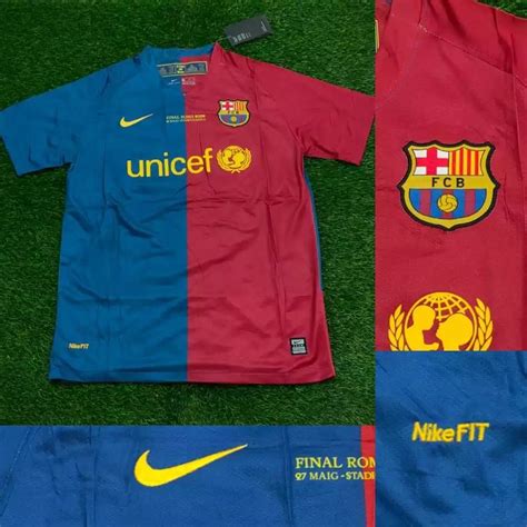 Jual RETRO JERSEY RETRO BARCELONA HOME 2008 GRADE ORI IMPORT VINTAGE