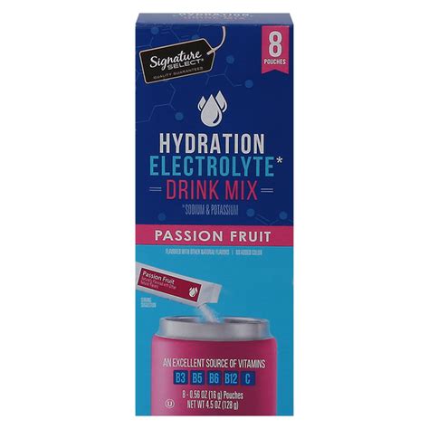 Signature Select Drink Mix Hydration Electrolyte Passion Fruit 056