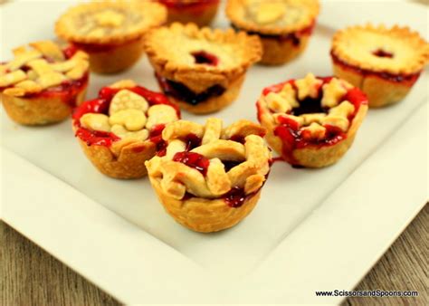 Mini Cherry Pies Scissors And Spoons